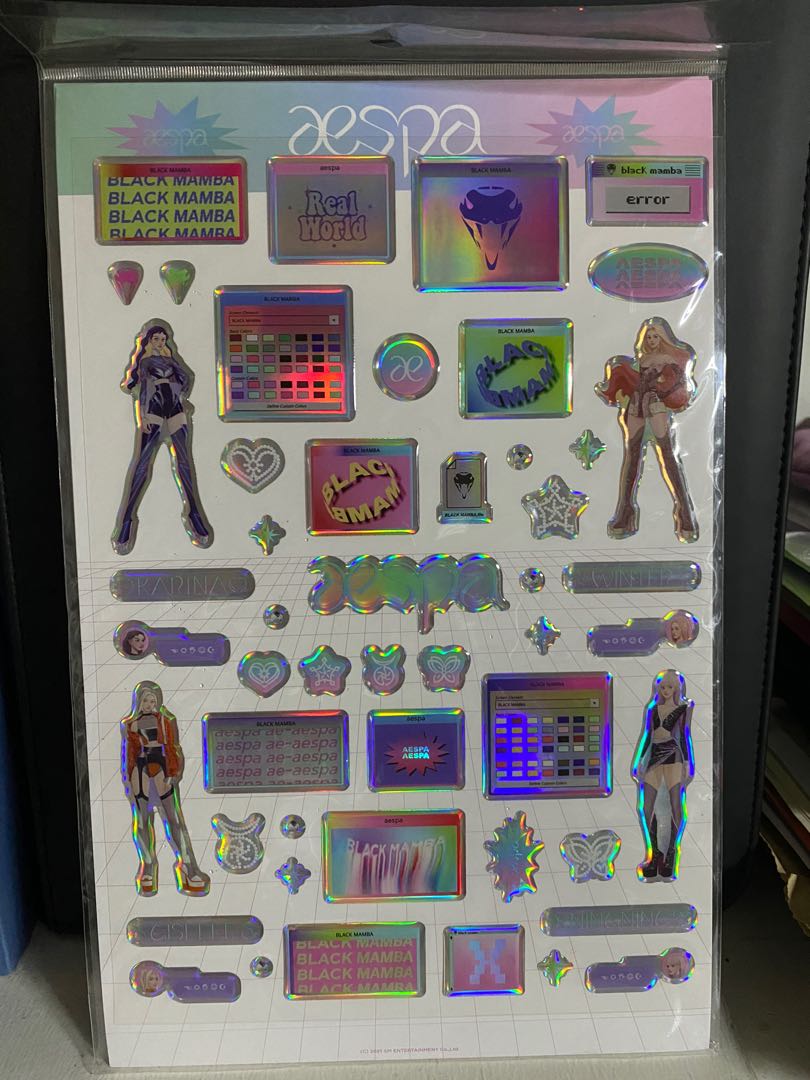 Aespa epoxy sticker set, Hobbies & Toys, Memorabilia & Collectibles, K ...
