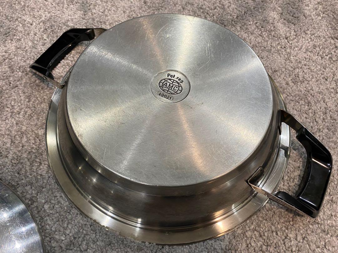 AMC stainless steel wok pot 28cm, Furniture & Home Living, Kitchenware ...