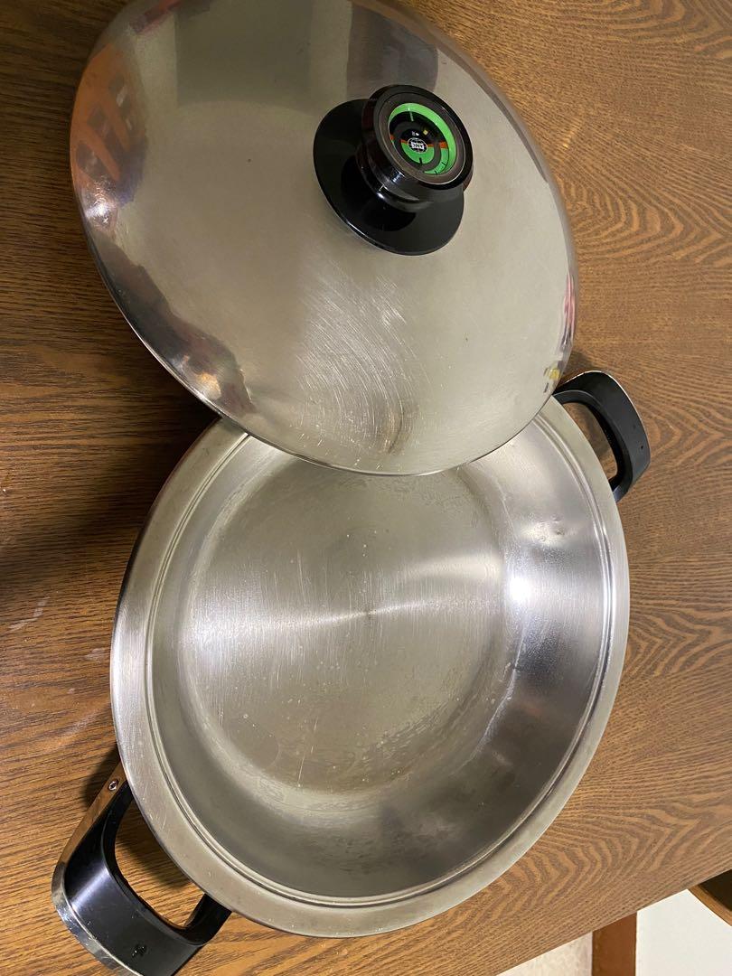 AMC stainless steel wok pot 28cm, Furniture & Home Living, Kitchenware ...