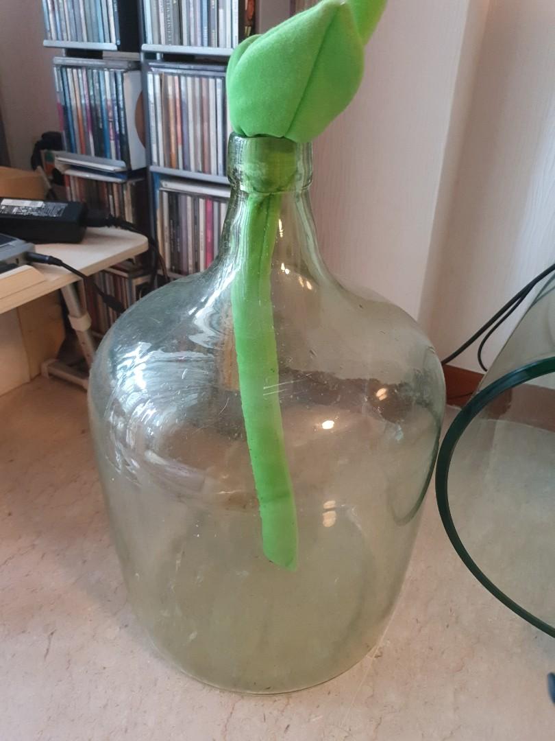 Antique glass wine vat, Furniture & Home Living, Home Decor, Vases ...