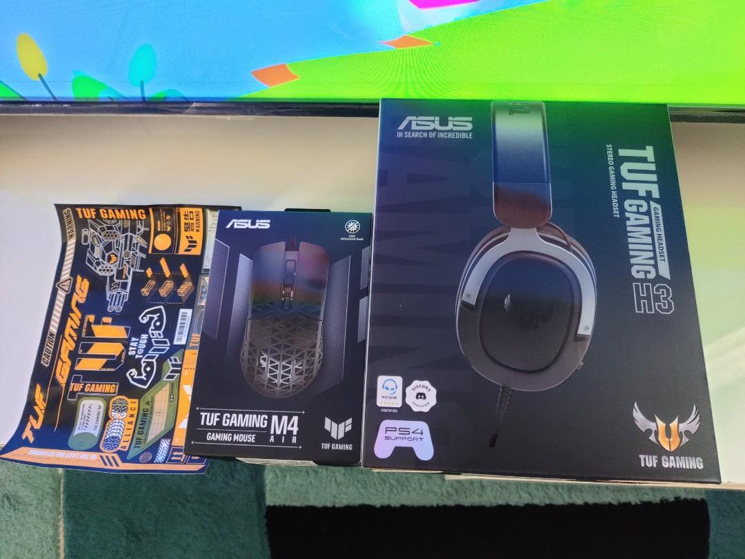 ASUS TUF Gaming Mouse M4 Air & TUF Gaming headset H3 (1 set), Audio ...