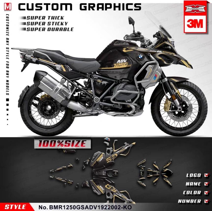 BMW R1250 GS ADV DECAL FULL KIT, Motorcycles, Motorcycle Accessories on ...