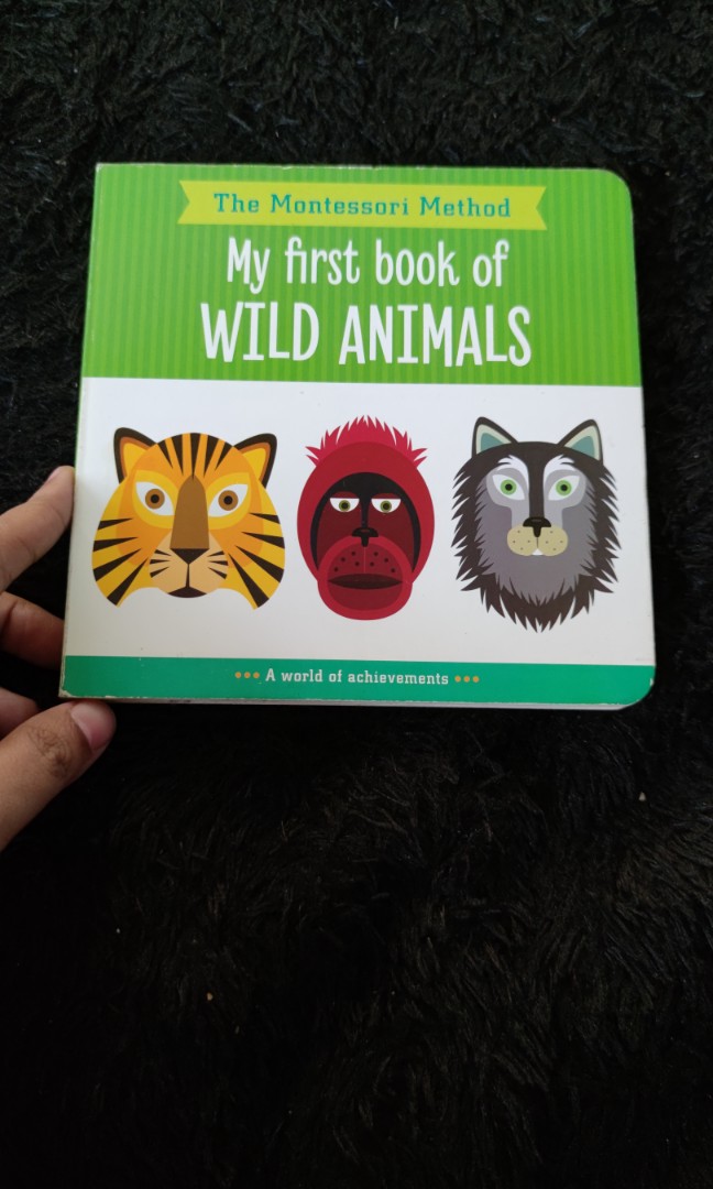 BOARDBOOK MONTESSORI MY FIRST BOOK OF WILD ANIMALS, Buku & Alat Tulis ...