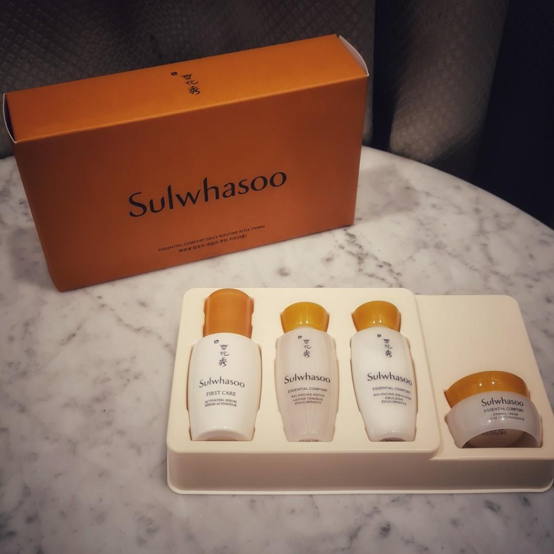 [Brand New in Box] Sulwhasoo Essential Comfort Daily Routine Kit (4 ...