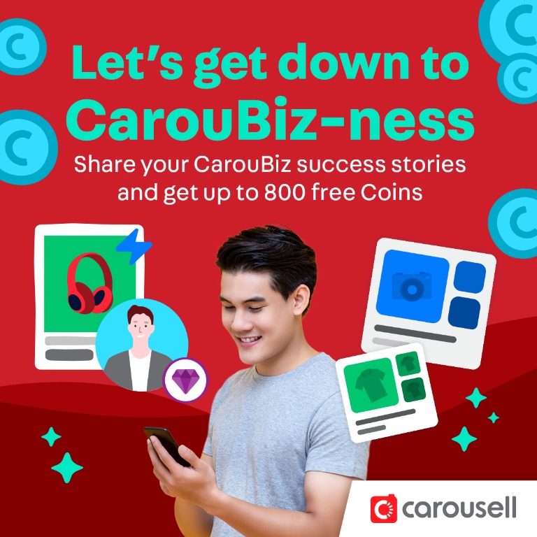 CarouBiz Success Stories, Announcements on Carousell