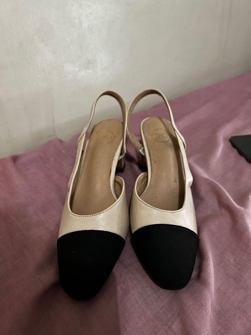 C&C Nude/Black Heels, Women's Fashion, Footwear, Heels on Carousell