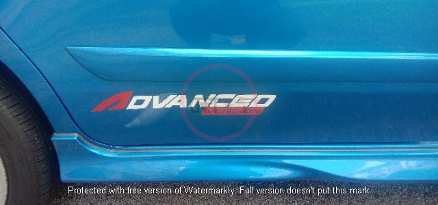 CFS390 Perodua Alza Advanced Version 2X pcs Logo Stiker Sticker Vinyl ...