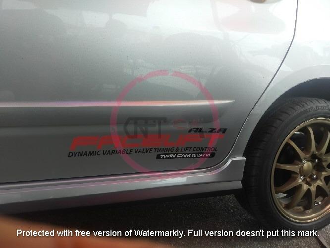 CFS391 Perodua Alza Facelift Version 2X pcs Logo Stiker Sticker Vinyl ...