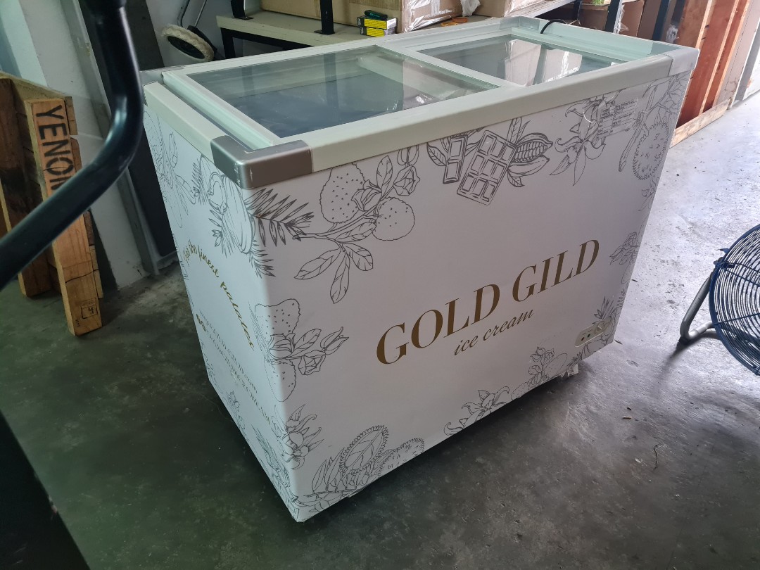 Chest freezer with sliding doors, TV & Home Appliances, Kitchen ...