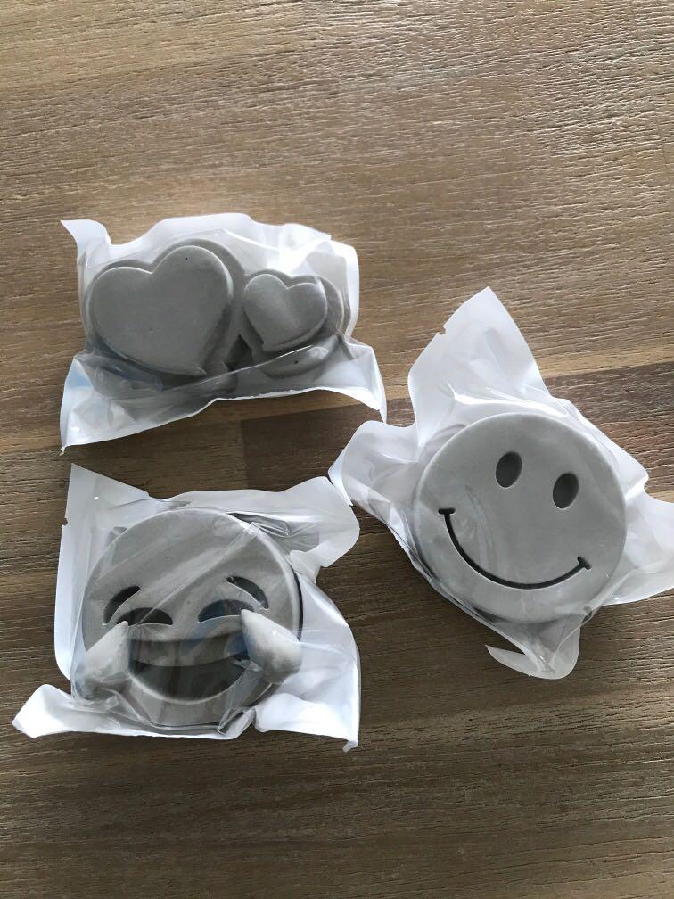 Concrete Smileys and Love, Furniture & Home Living, Home Decor, Other ...