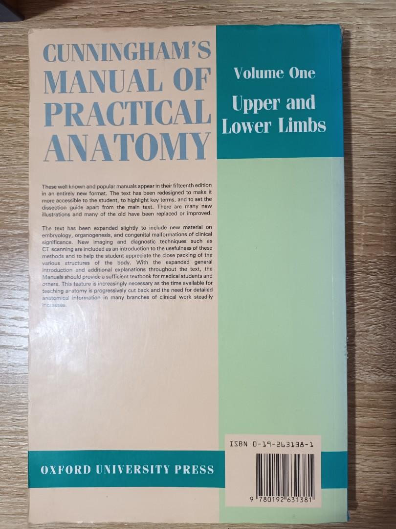 Cunningham's Manual of Practical Anatomy, Hobbies & Toys, Books ...