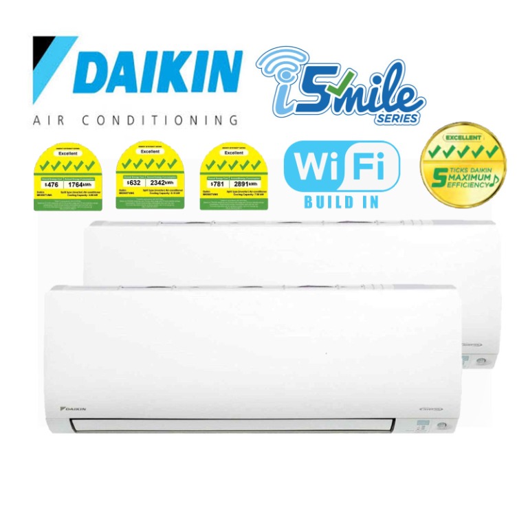 Daikin iSmile Series WiFi Multi Split System 2 3 4, TV & Home ...