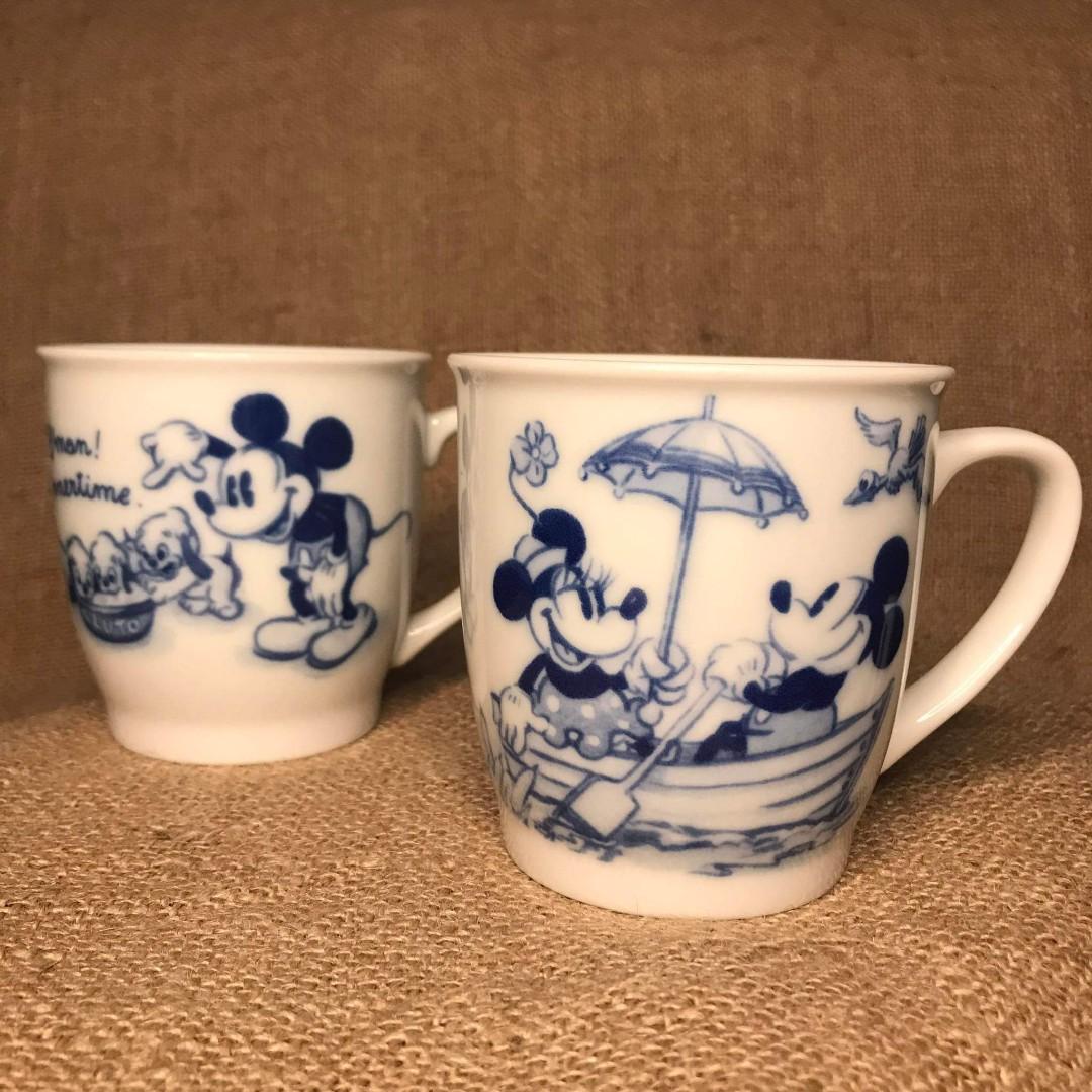 Disney x Sango Mickey & Minnie Mug (sold per piece), Furniture & Home ...