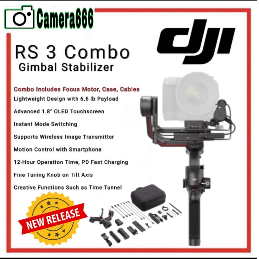 DJI RS3 COMBO GIMBALS STABILIZER RS 3 COMBO, Photography, Photography ...