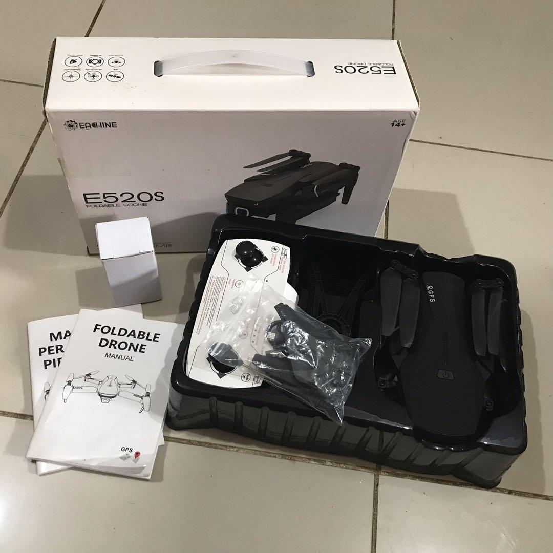 EACHINE E520S-3 Foldable Drone 5G 4K, Photography, Drones on Carousell