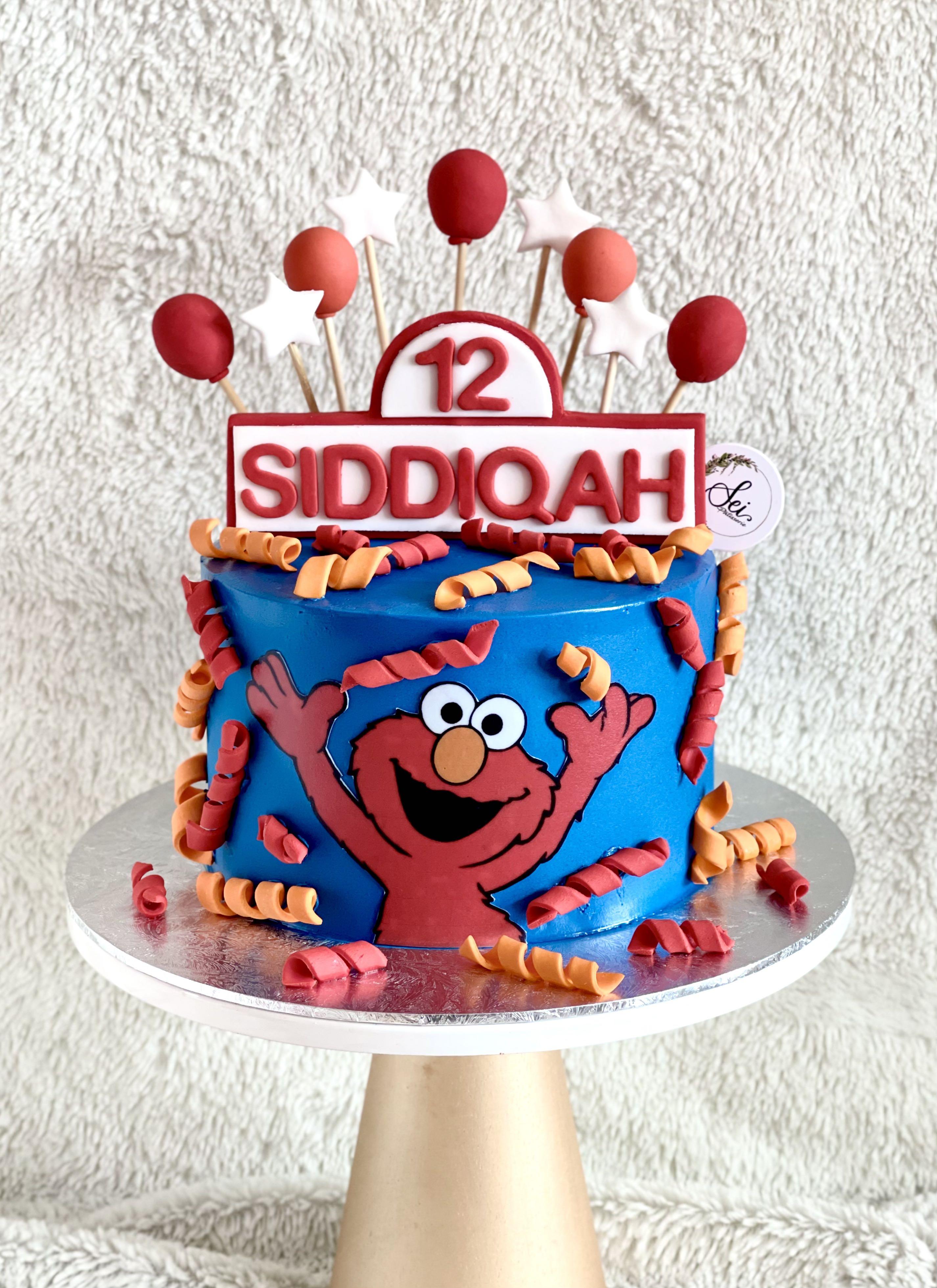 Elmo cake, Food & Drinks, Homemade Bakes on Carousell