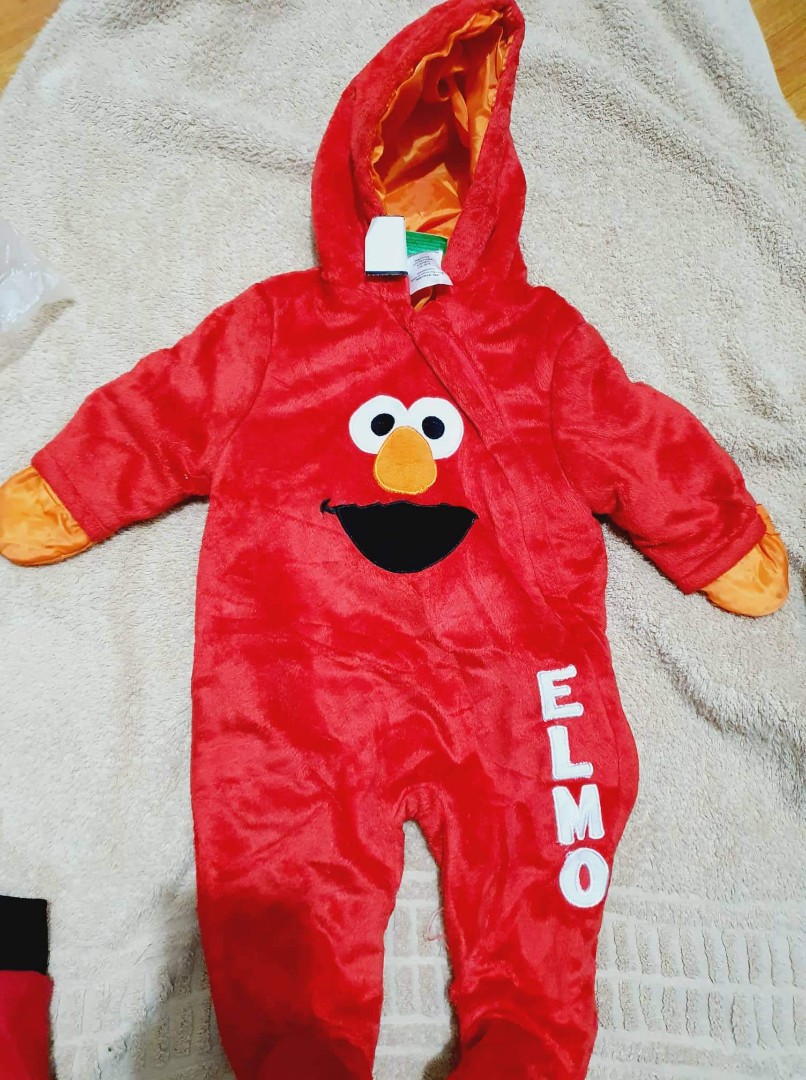 ELMO ONSIE MONTHLY MILESTONE, Babies & Kids, Babies & Kids Fashion on ...