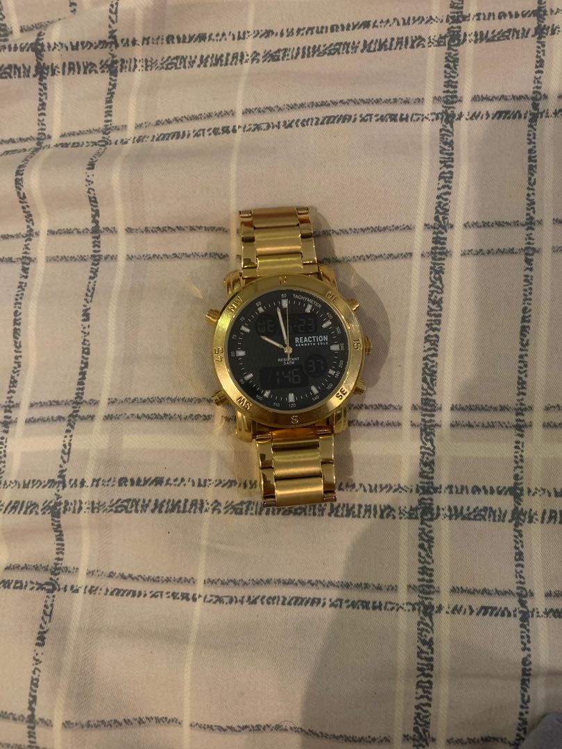 Gold Automatic Kenneth Cole Watch, Men's Fashion, Watches & Accessories ...