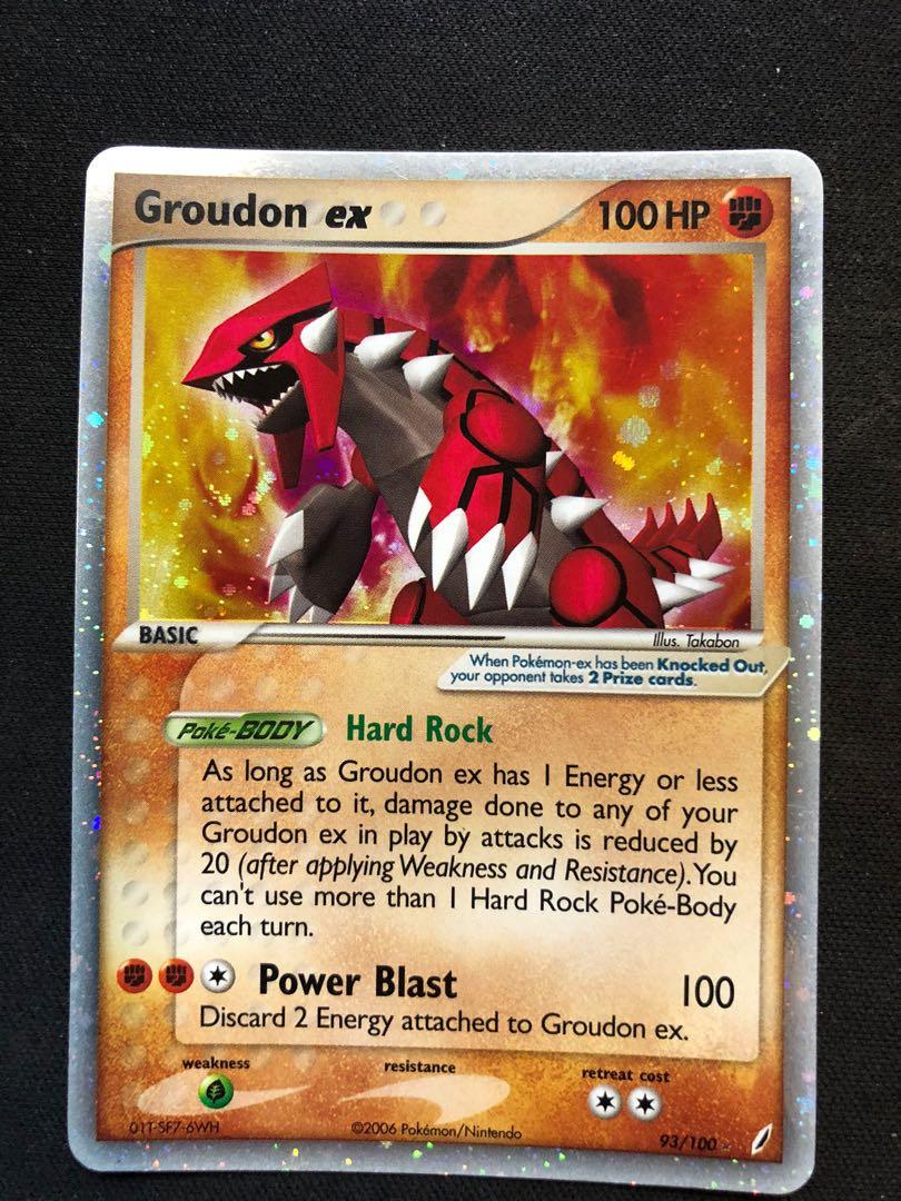 Groudon ex - 93/100 - Ultra-Rare Ex Crystal Guardians Singles Pokemon ...