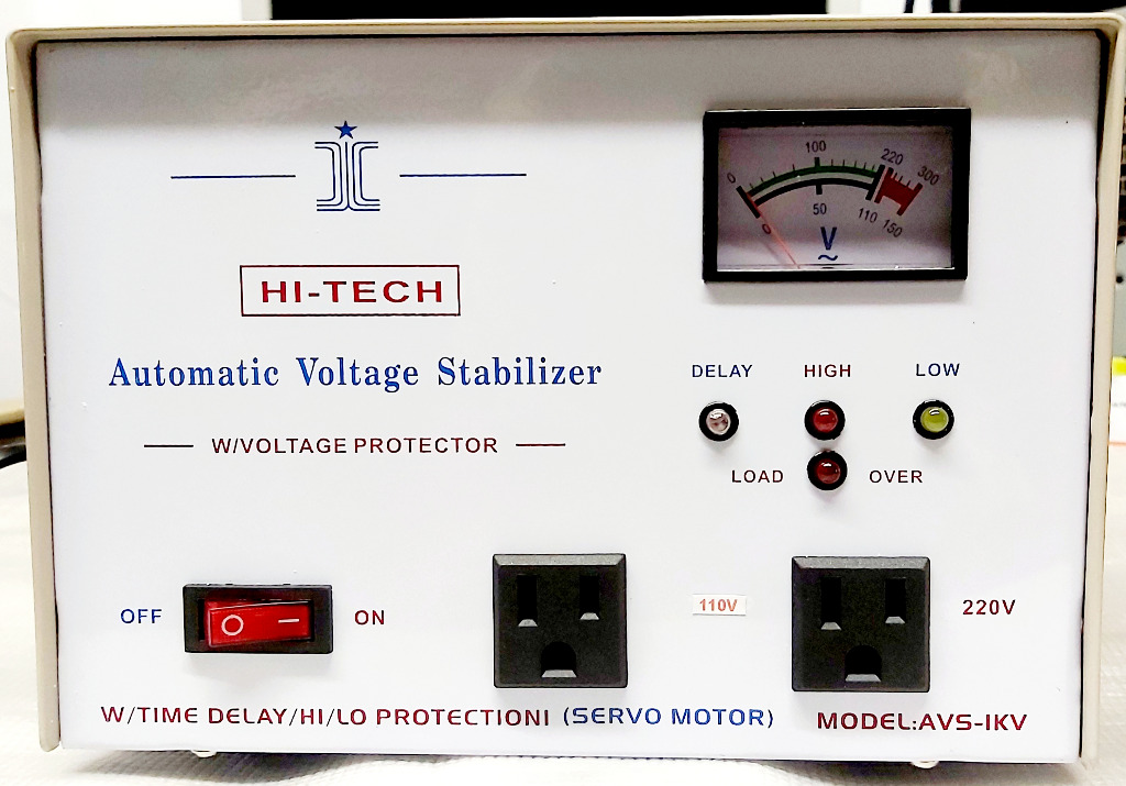 Hi-Tech AVR Voltage Regulator 1000 Watts w/ Time Delay, TV & Home ...