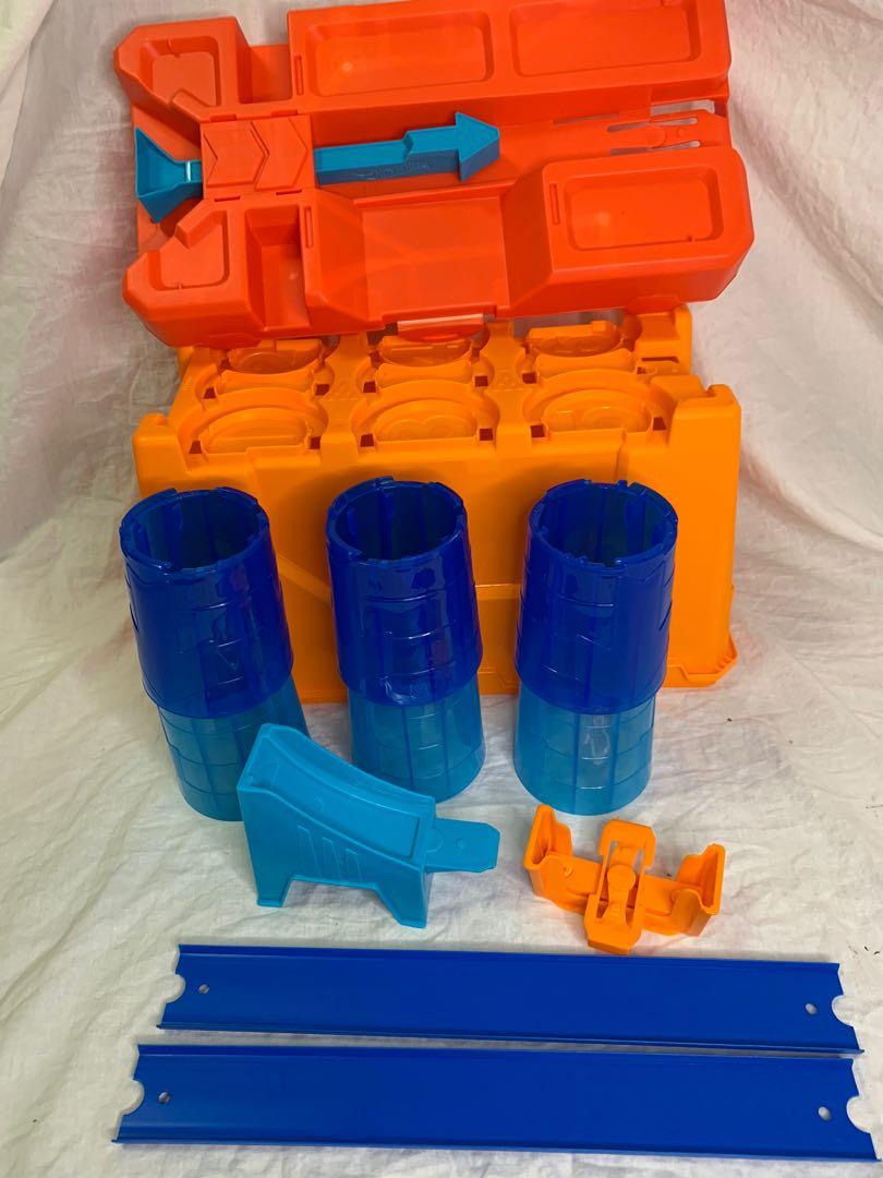 Hot Wheels Track Builder Stunt Barrel Box toy, MATTEL GCF91, Hobbies ...