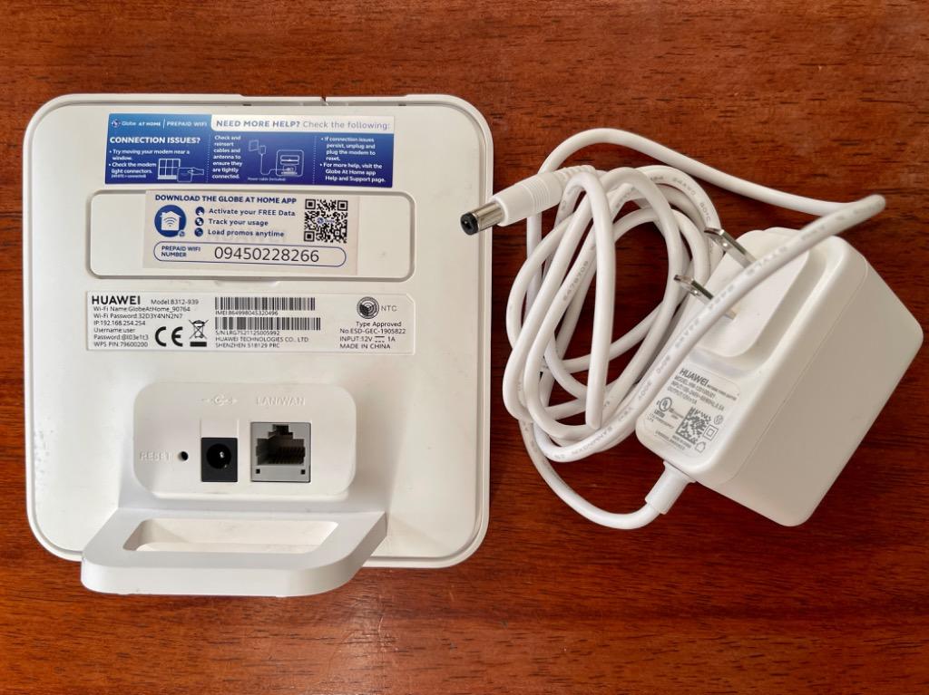 Huawei Globe At Home Prepaid Broadband Wifi Router with Sim, Computers ...
