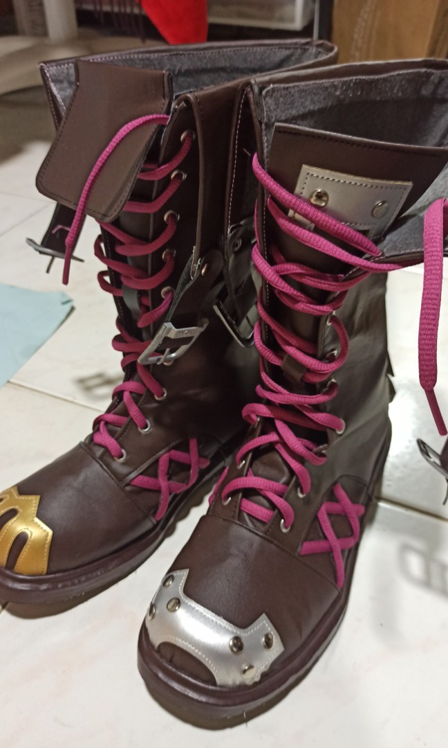 Jinx arcane cosplay boots, Women's Fashion, Footwear, Boots on Carousell