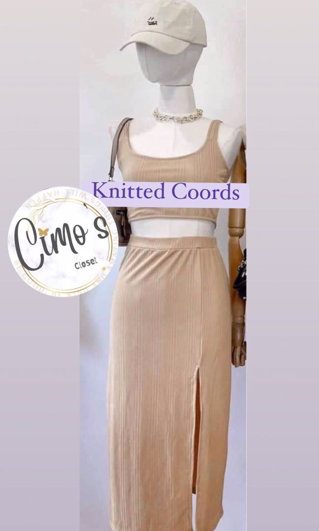 Knitted coordinates, Women's Fashion, Dresses & Sets, Sets or ...