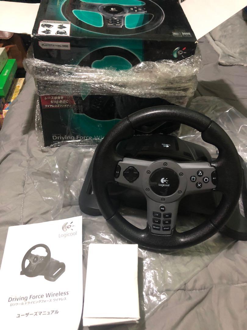 Logicool logitec japan wireless steering wheel, Video Gaming, Gaming ...