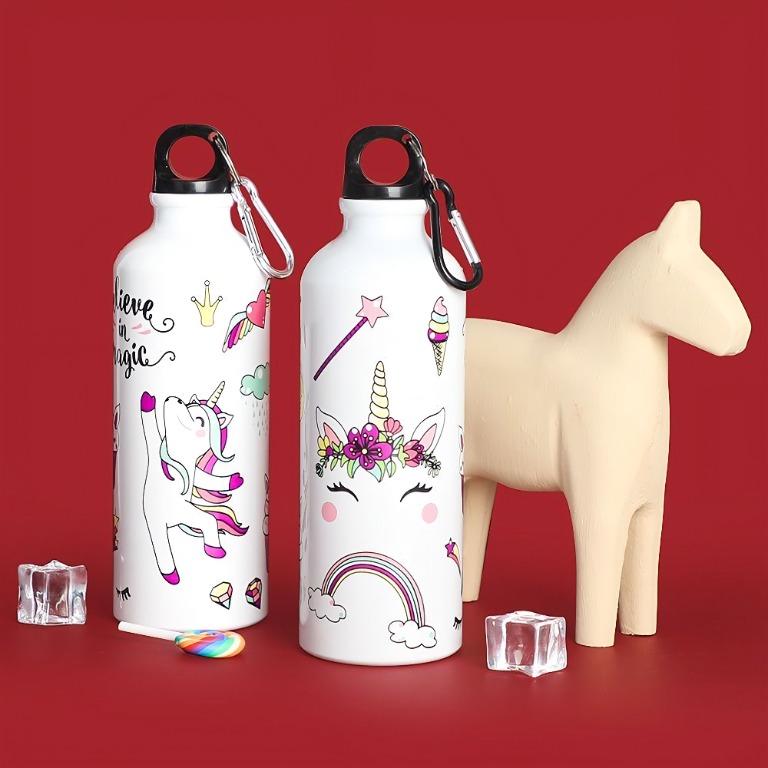 Magic Colour Changing Water Bottle for Kids 500ml Aluminium Ice-Cold ...