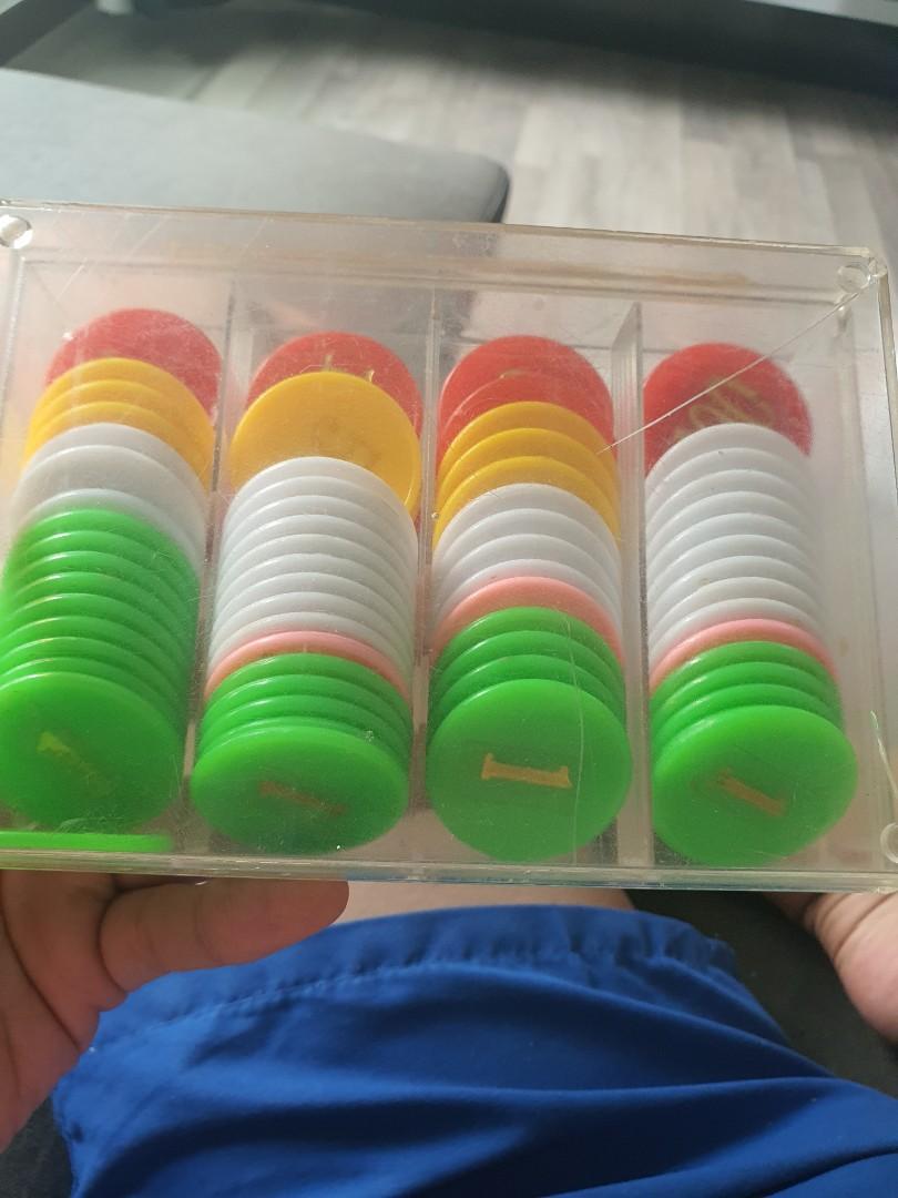 Mahjong Chips Token 4 sets of 500 n more, Hobbies & Toys, Toys & Games ...