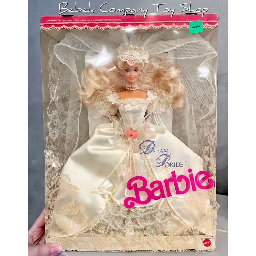 Mattel 1991年 Dream Bride Barbie 絕版 古董 芭比娃娃 全新盒裝 新娘 婚禮芭比 白紗, 書籍、休閒與玩具 ...