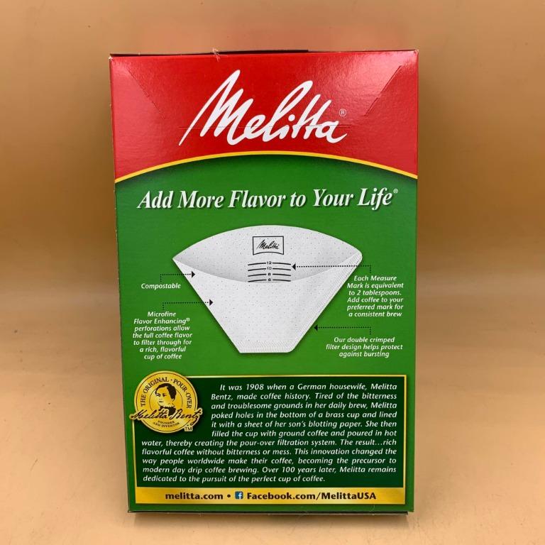 Melitta #4 Cone Coffee Filters White (40 Filters) Fits 8 to 12 cups ...
