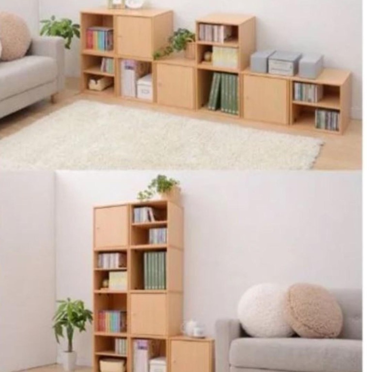 Modular Cube Storage Cabinet Rack Shelf Box Storage, Furniture & Home ...