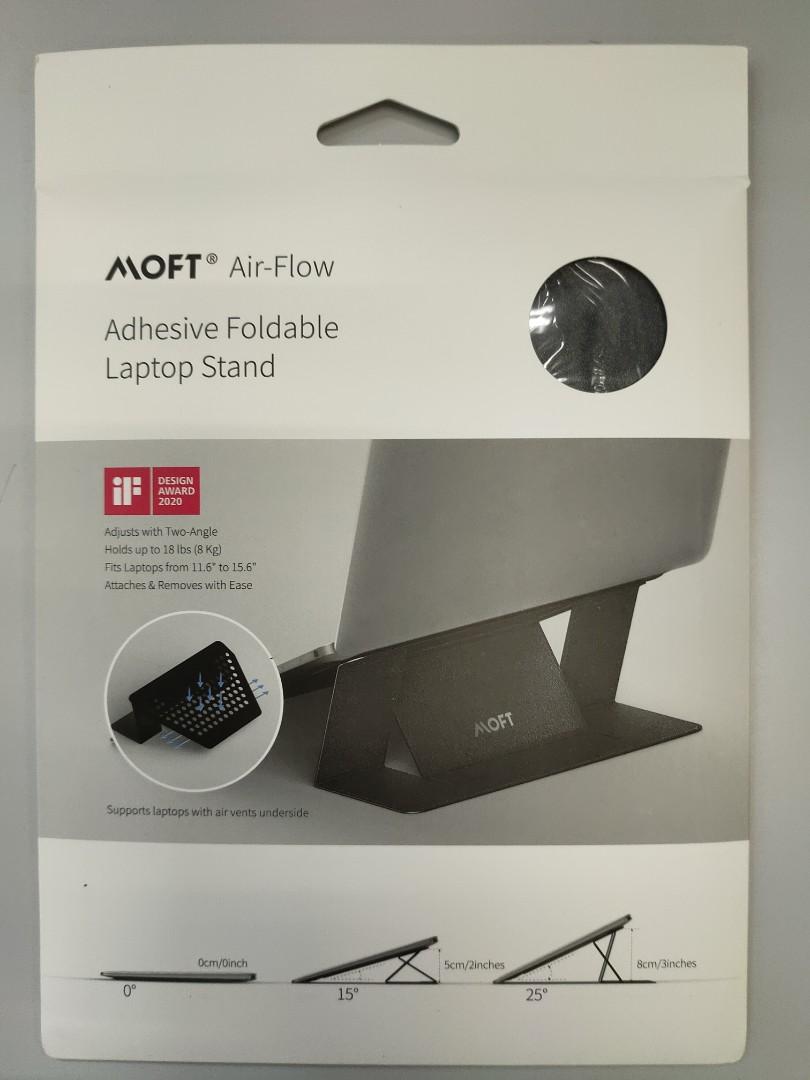 MOFT Air-Flow Adhesive Foldable Laptop Stand, 電腦＆科技, 手提電腦 - Carousell