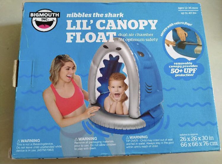 Nibbles the Shark lil’ canopy float, Babies & Kids, Infant Playtime on ...