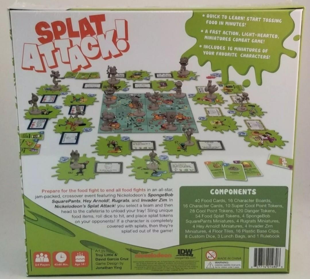 Nickelodeon Splat Attack! KS Edition Set COMPLETE, Hobbies & Toys, Toys & Games on Carousell