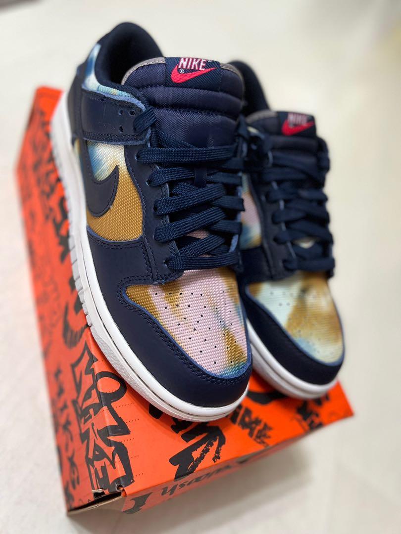 Nike Dunk Low in Obsidian Graffiti Mens US8, Men's Fashion, Footwear ...