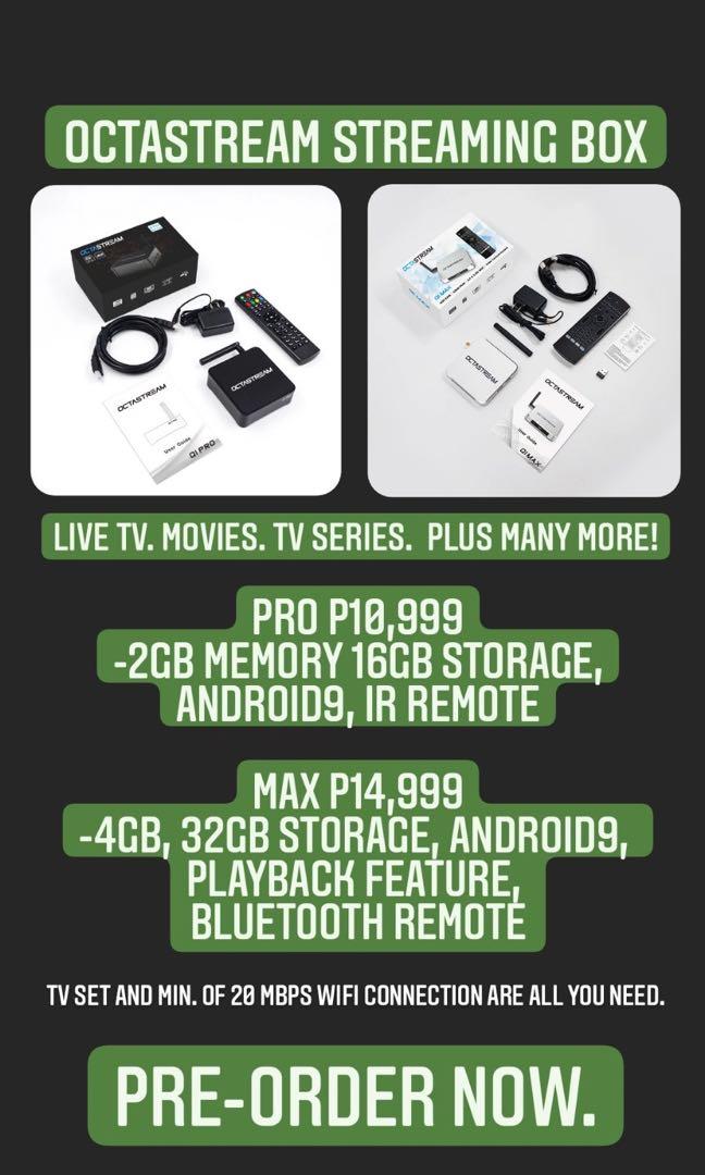 Octastream TV Box, TV & Home Appliances, TV & Entertainment ...