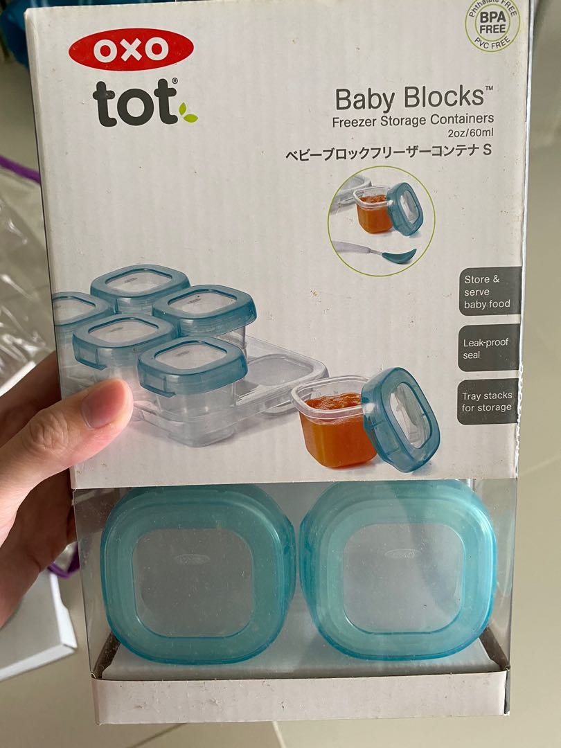 Oxo Tot Baby Blocks Freezer Storage Container, Babies & Kids, Nursing ...