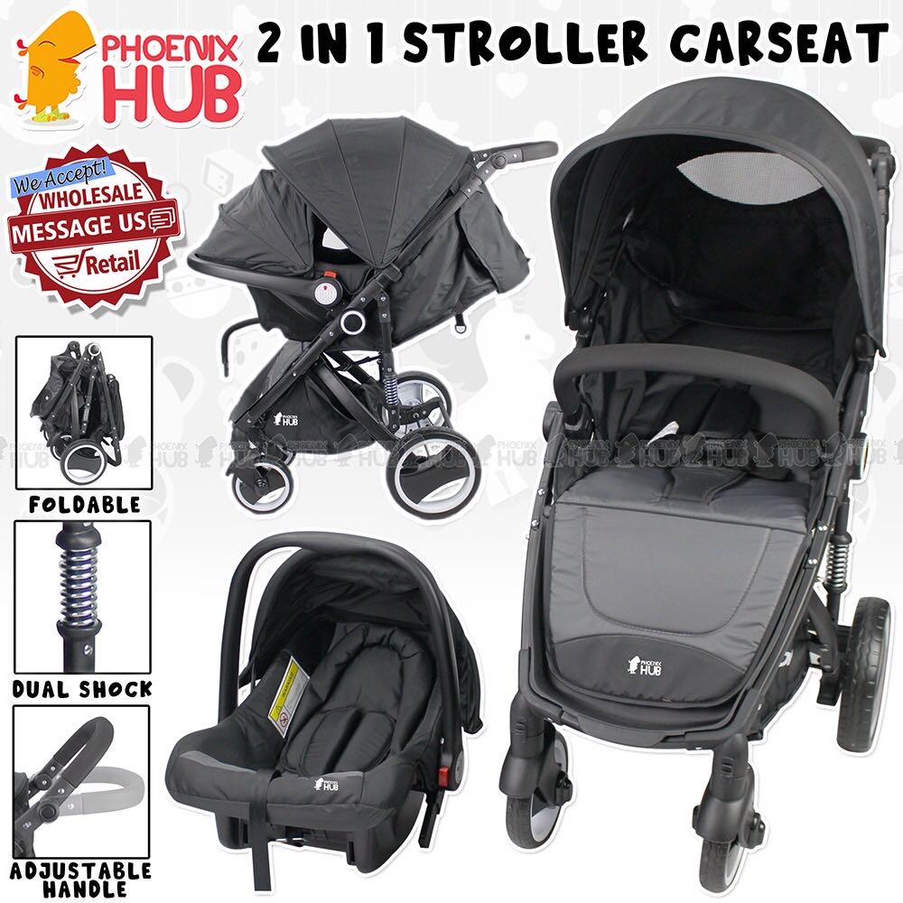 Phoenix Hub 2 in 1 Stroller Carseat, Babies & Kids, Going Out ...