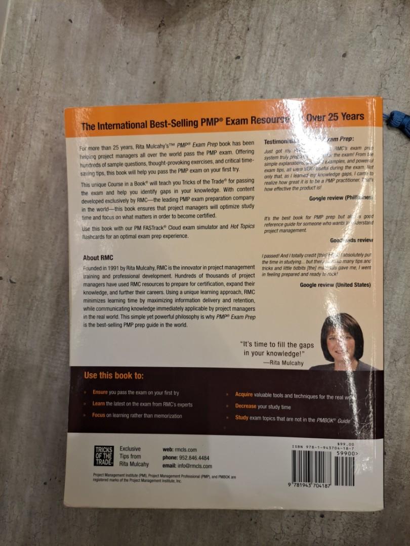 PMP Exam Prep Tenth Edition Rita Mulcahy, Hobbies & Toys, Books ...