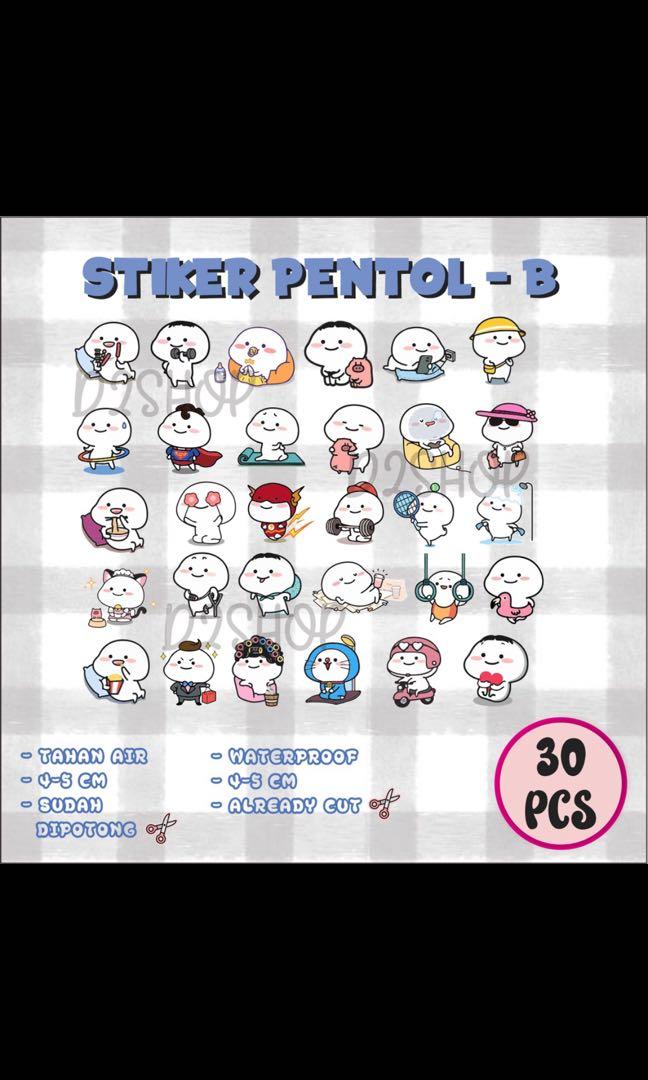 PO (30Pcs) PENTOL Stickers For HP TUMBLER STICKER QUBY LAPTOP, Hobbies ...
