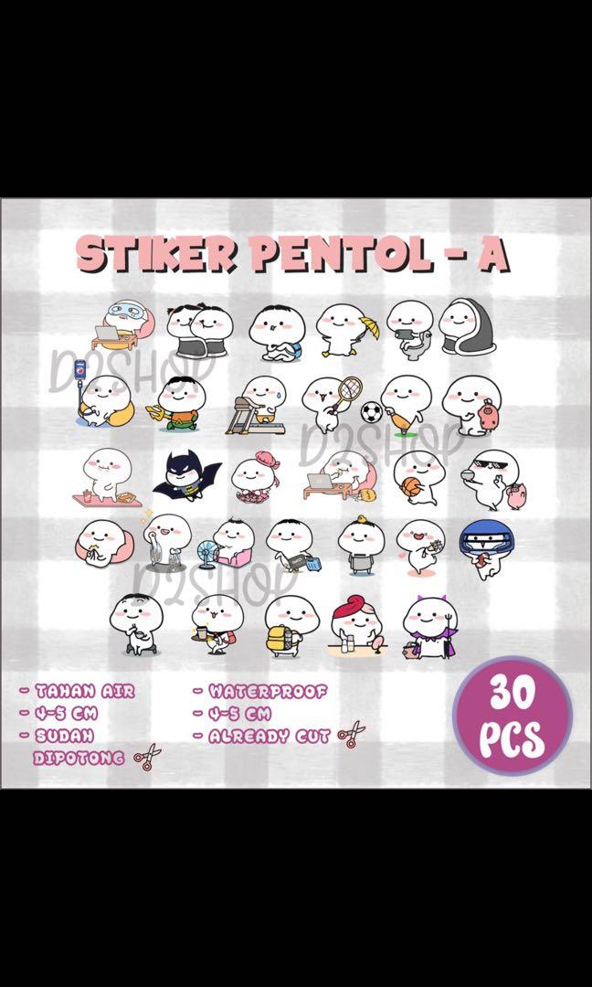 PO (30Pcs) PENTOL Stickers For HP TUMBLER STICKER QUBY LAPTOP, Hobbies ...