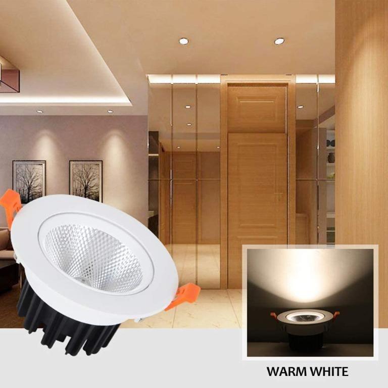 Pocketman 10 Pack Recessed Ceiling Downlight, 15W COB LED Spotlight ...
