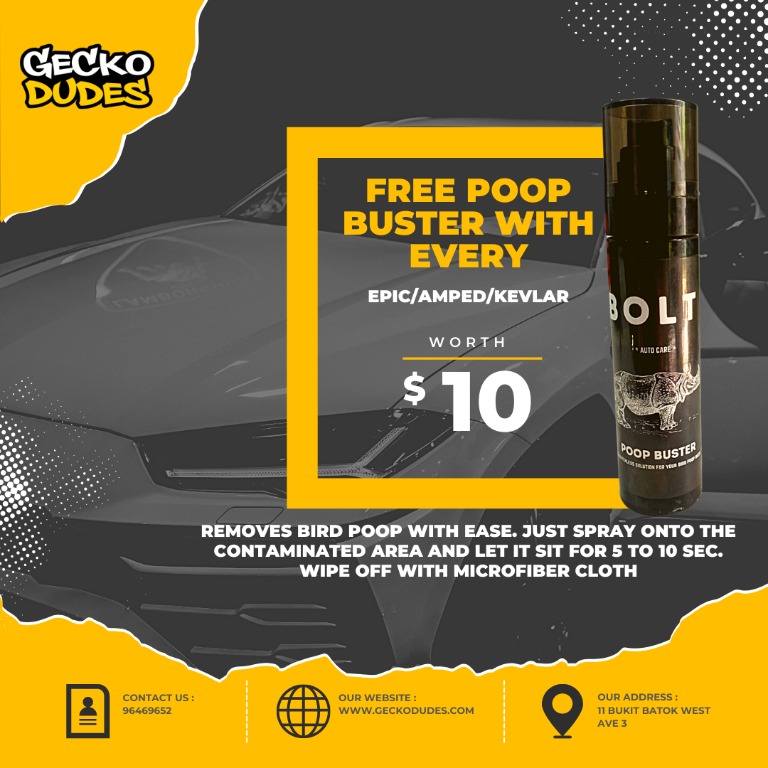 Poop Buster, Car Accessories, Car Workshops & Services on Carousell
