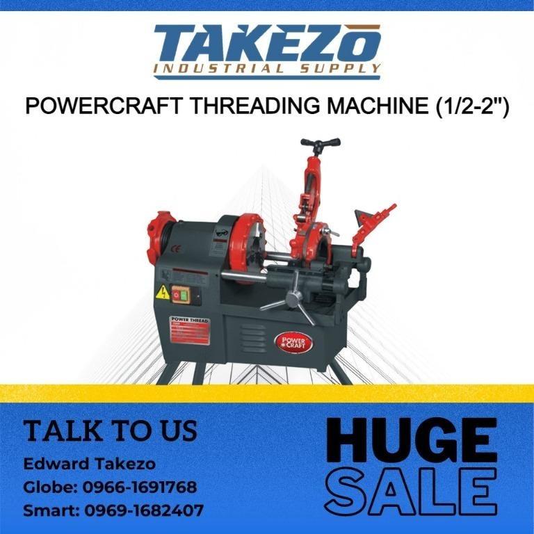 Powercraft Threading Machine (1/2–2''), Commercial & Industrial ...