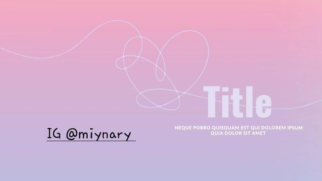 PPT Slide BTS Love Yourself Inspired, Hobbies & Toys, Memorabilia ...