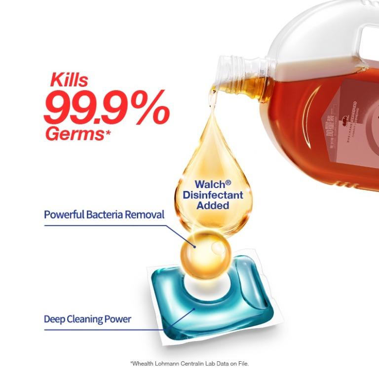 READY STOCK! *65 CAPSULE PER PACK* Walch 9x Antiseptic Laundry Capsules ...