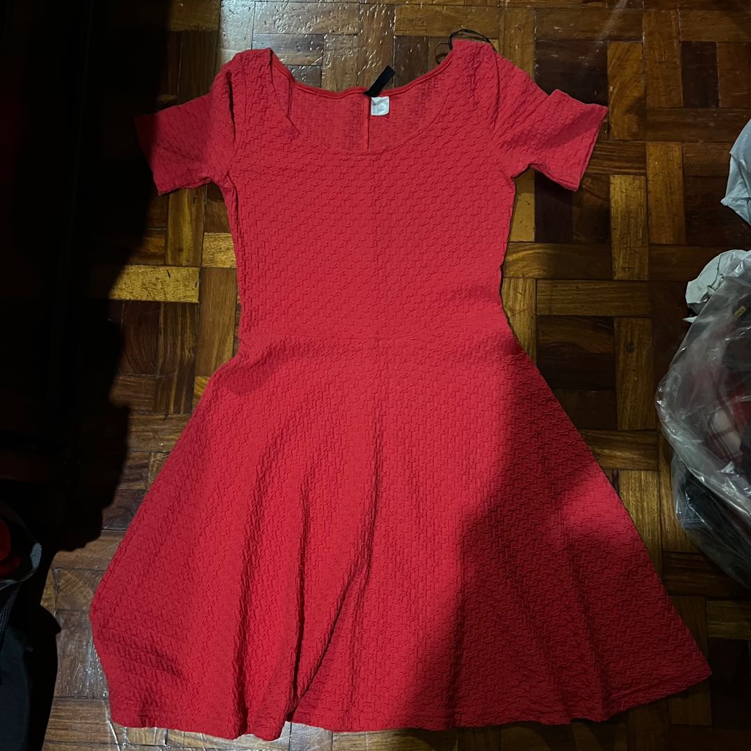 Red Divided Dreas, Women's Fashion, Dresses & Sets, Dresses on Carousell